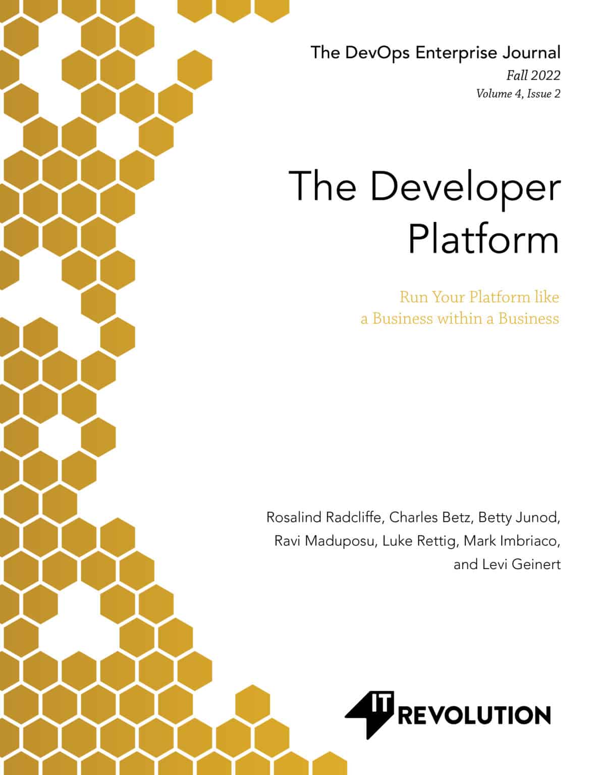 The Developer Platform - IT Revolution